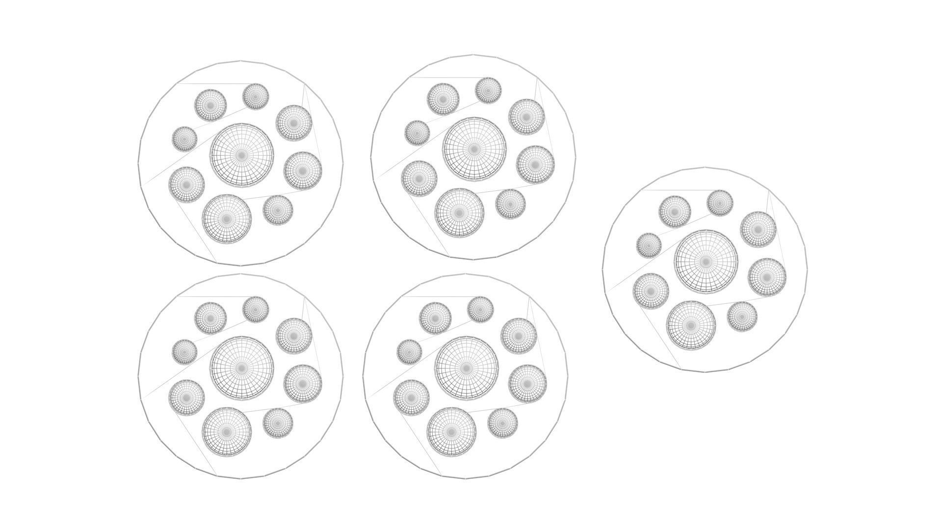 Planets Simple Dimples Set 3D model | CGTrader
