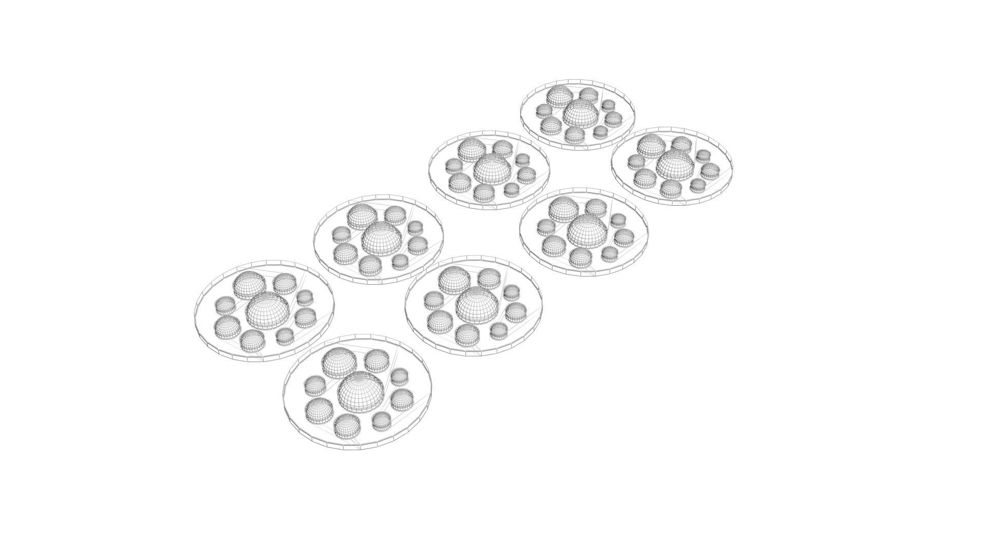 Planets Simple Dimples Set 3D model | CGTrader