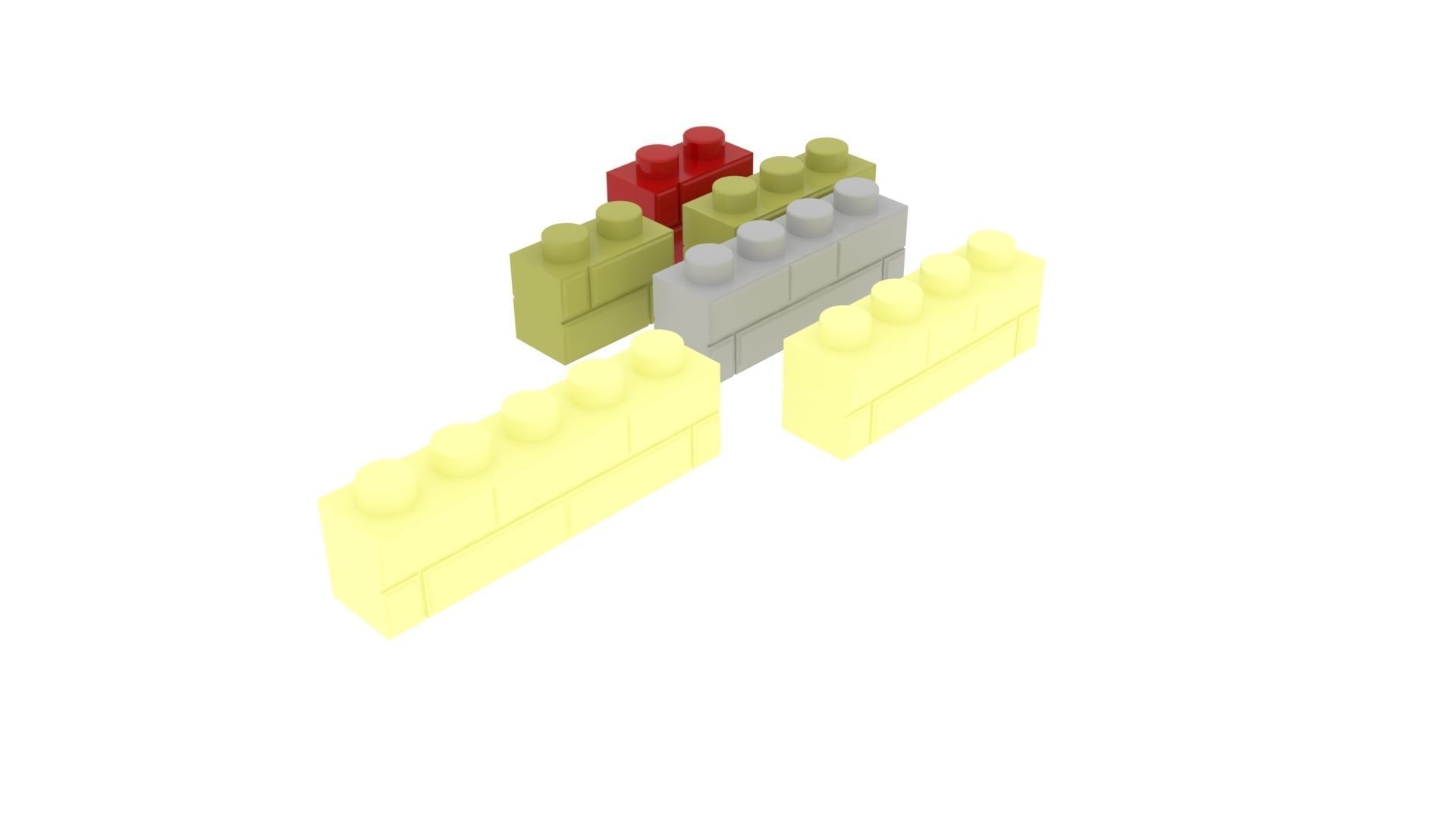 Lego Masonry Profile Bricks 3D model | CGTrader