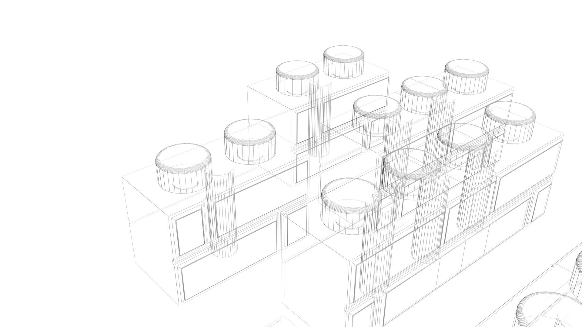 Lego Masonry Profile Bricks 3D model | CGTrader