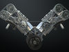 V12 Engine Working Animated 3D model animated rigged | CGTrader