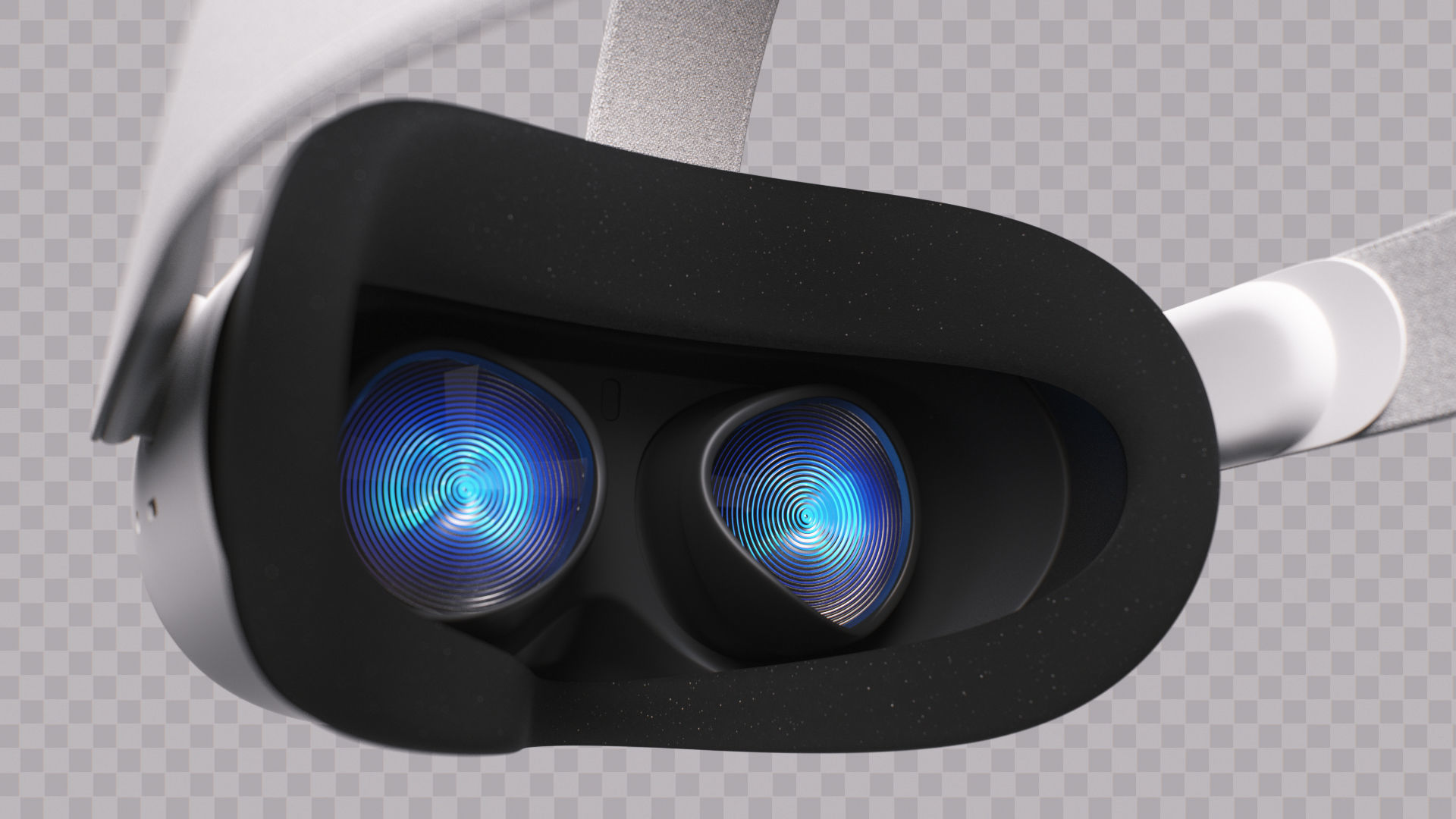 3D model Oculus Quest 2 VR Headset with Controllers VR / AR / low-poly ...