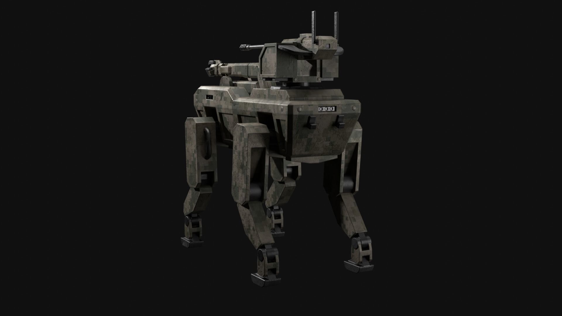 3D model Military robot dog VR / AR / low-poly | CGTrader