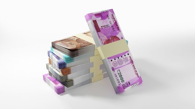 3D model Indian rupees notes VR / AR / low-poly | CGTrader