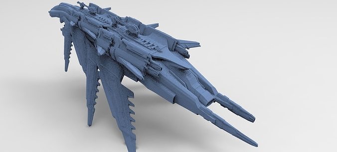 Sci-Fi Insectoid ship base 5 3D model | CGTrader