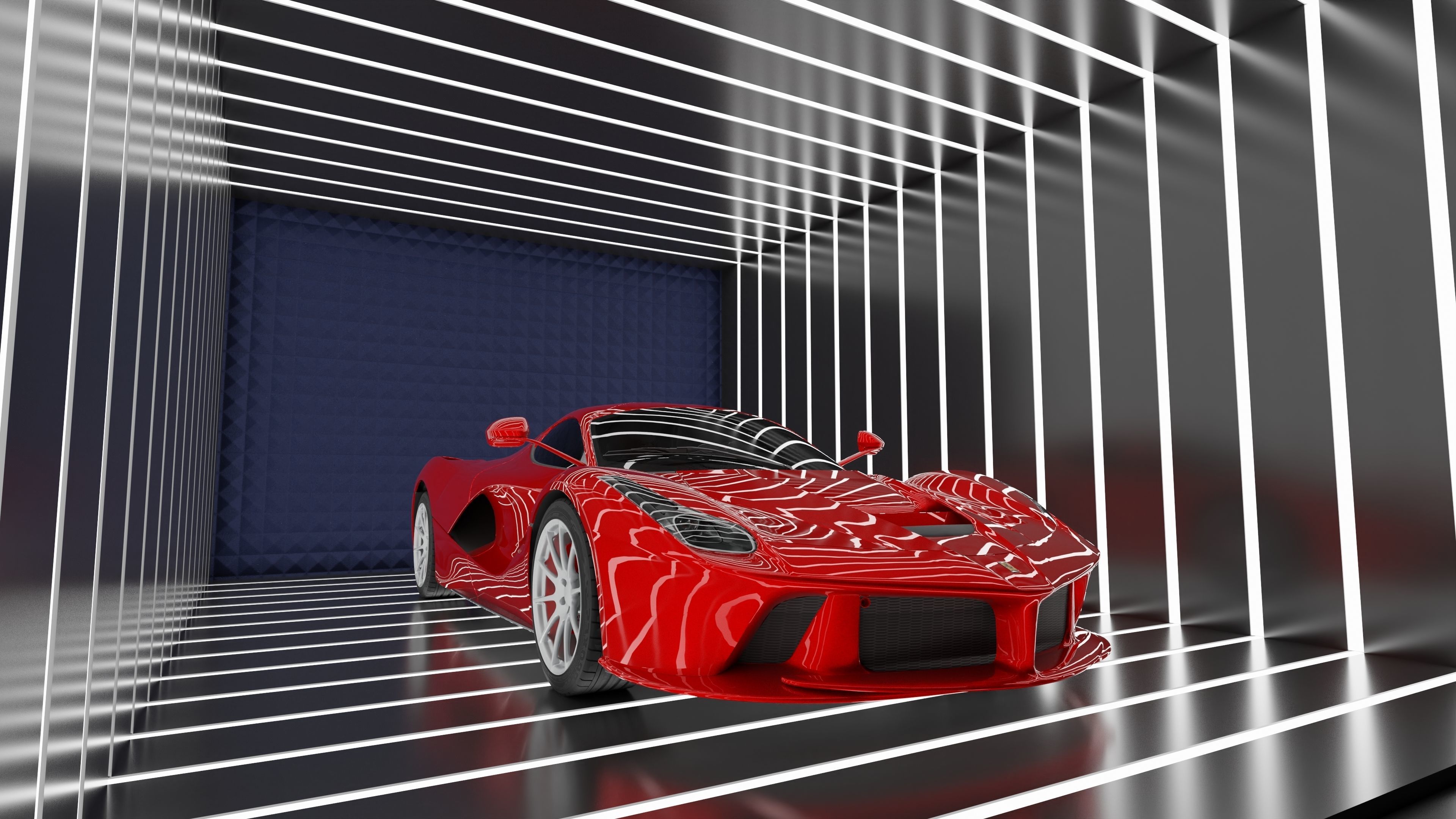 3D model Car Exposition - Showroom Render Scene 3D Model VR / AR / low ...