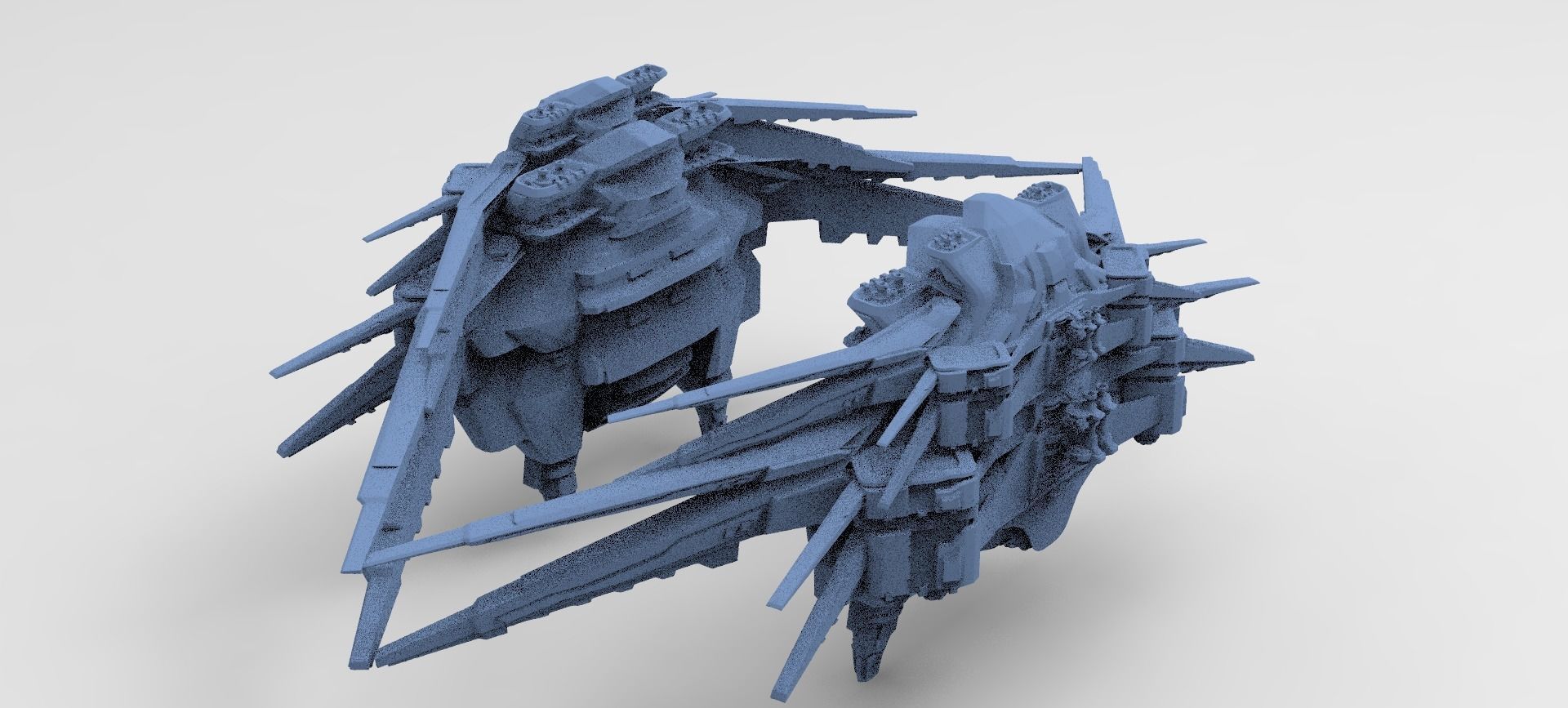 Sci-Fi Insectoid ship base 6 3D model | CGTrader