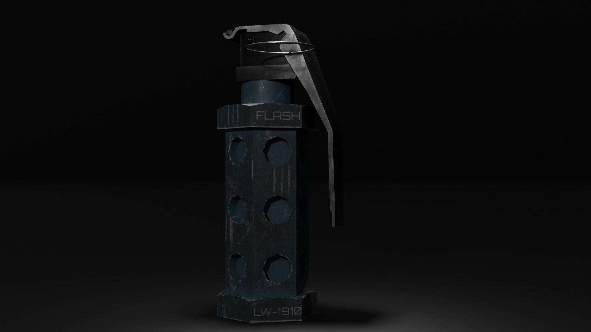 smoke flash grenade free VR / AR / low-poly 3D model | CGTrader