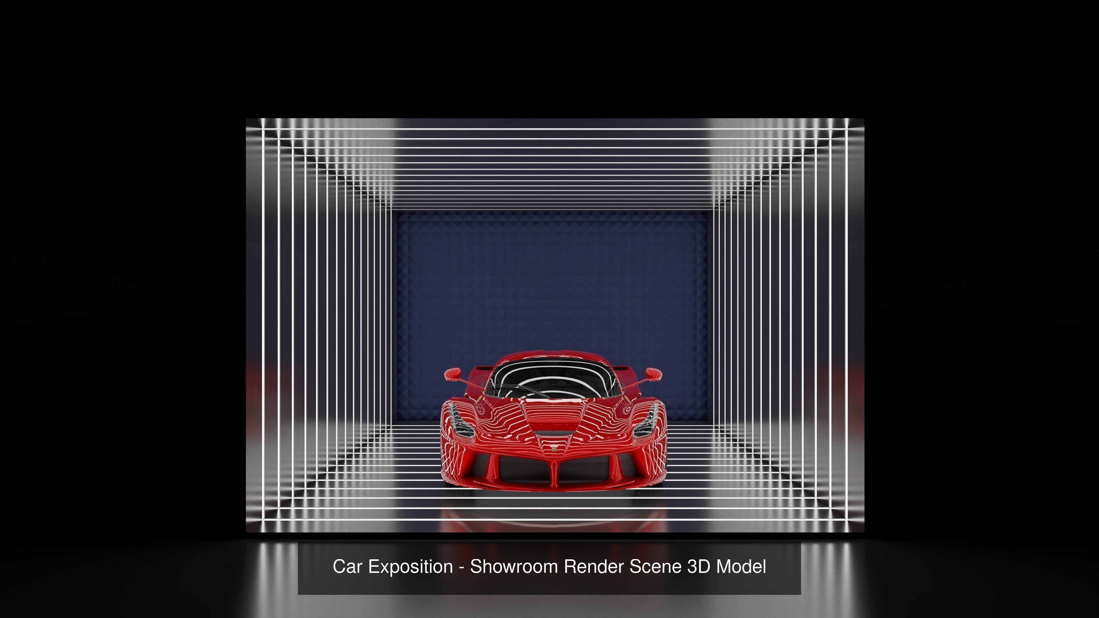3D Model Collection 6 Car Exposition - Showroom Scenes VR / AR / low ...