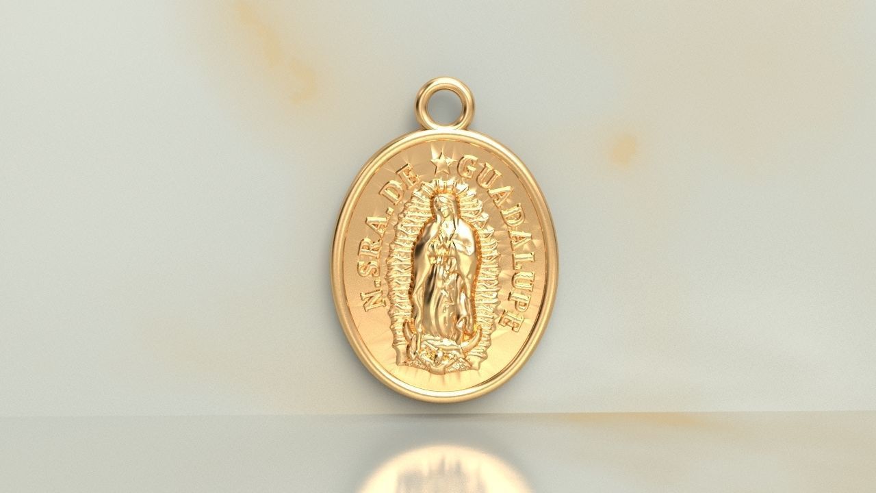 Our Lady of Guadalupe Medallion Set Virgin Mary Frame 3D model 3D ...