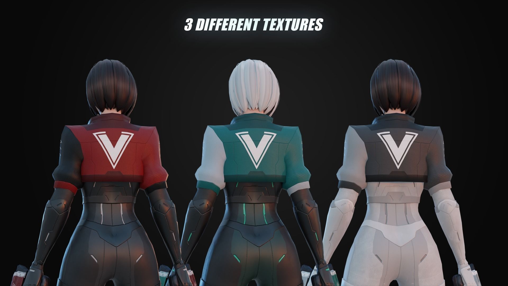 3D model Futuristic Agent - Venus VR / AR / low-poly | CGTrader