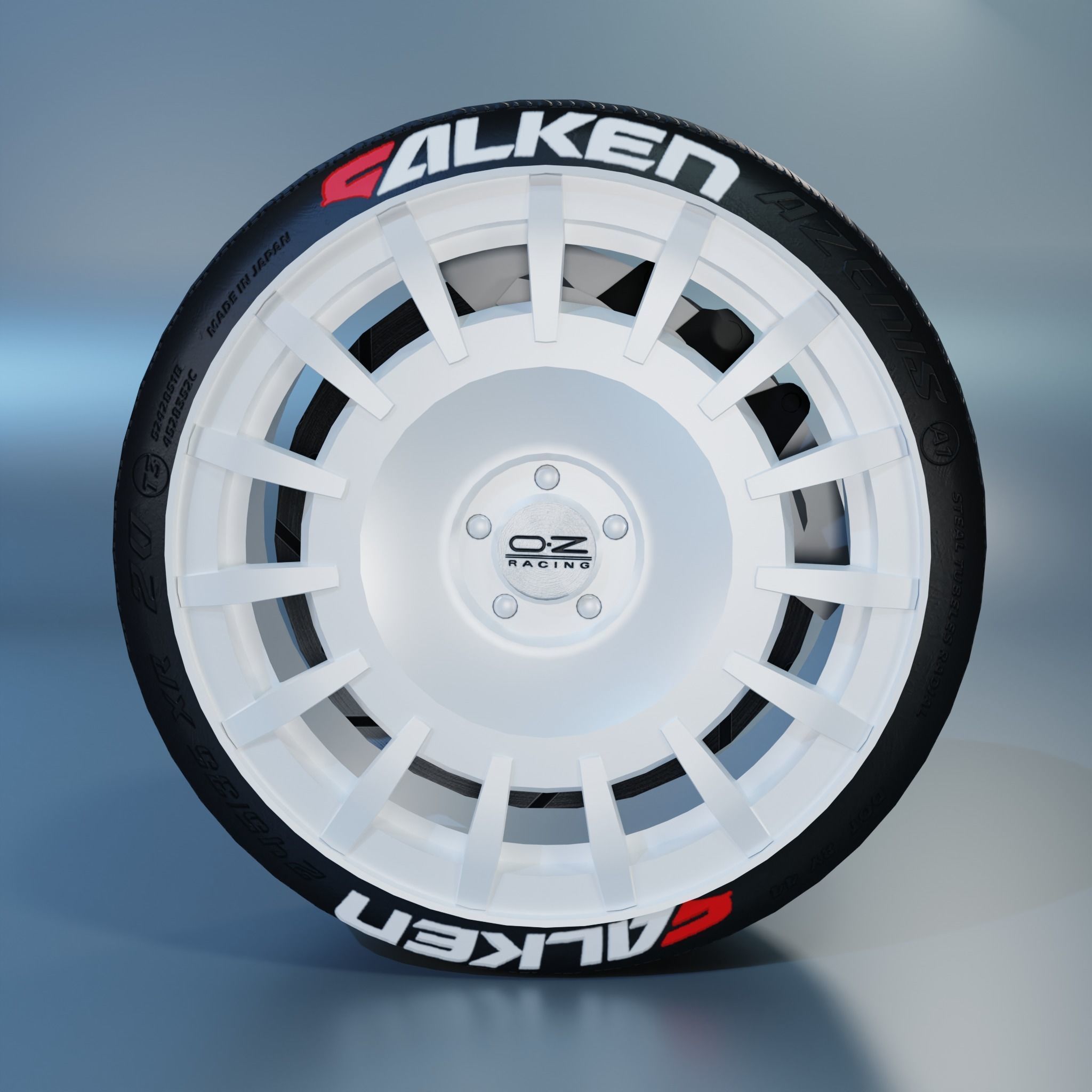 3D model OZ Dark Graphite Wheel VR / AR / low-poly | CGTrader