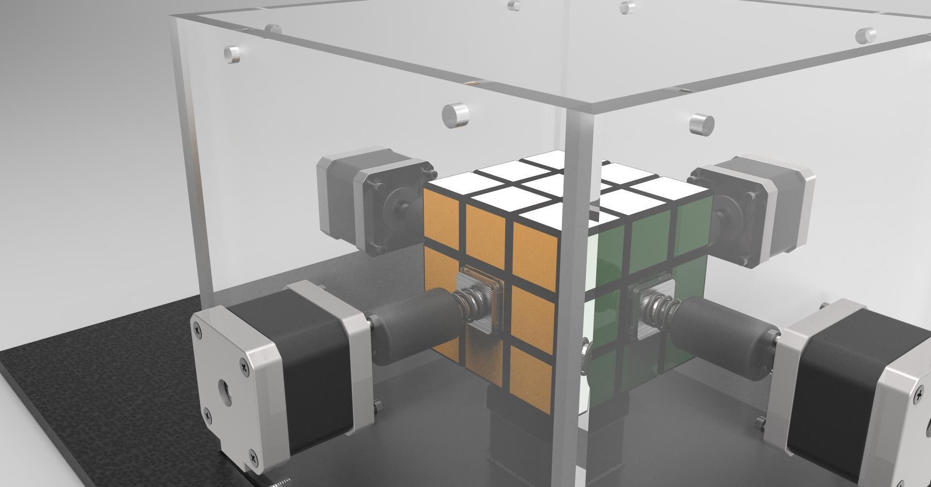 Rubiks Cube Solving Robot Full Detailed Cad 3d Model 3d Printable Cgtrader