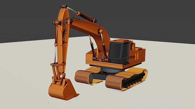 Excavator 3D model | CGTrader