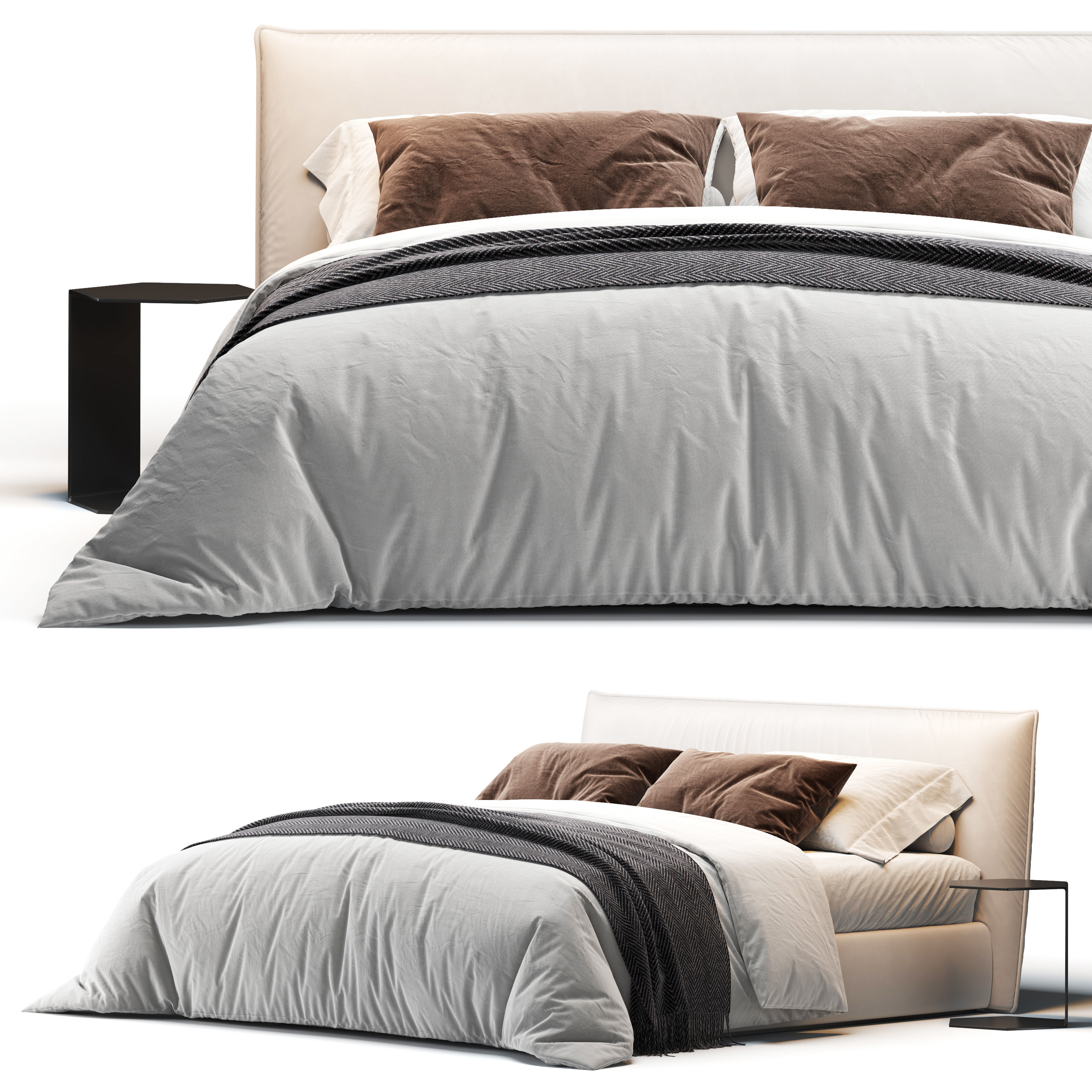 Toffee Bed 3D model | CGTrader