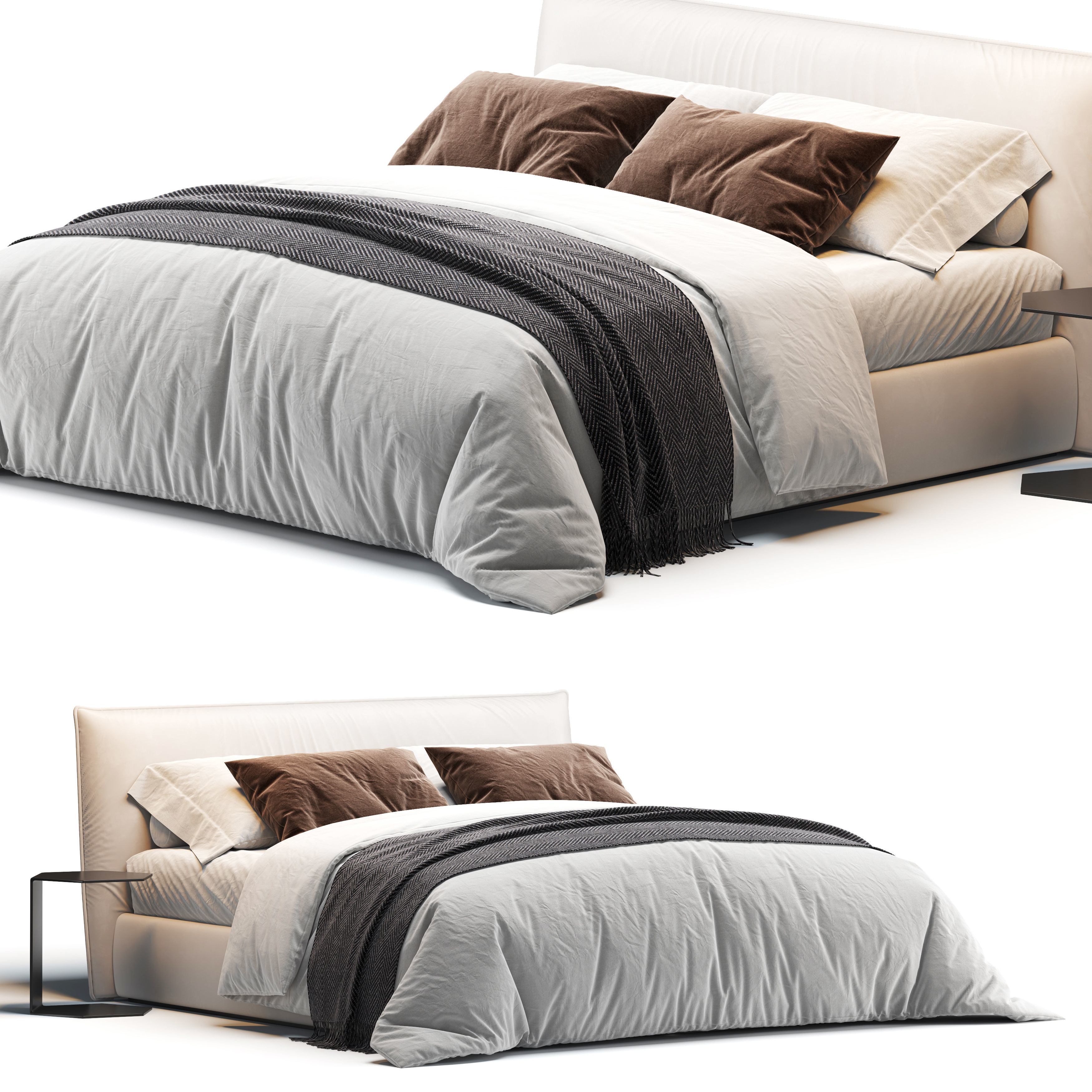 Toffee Bed 3D model | CGTrader