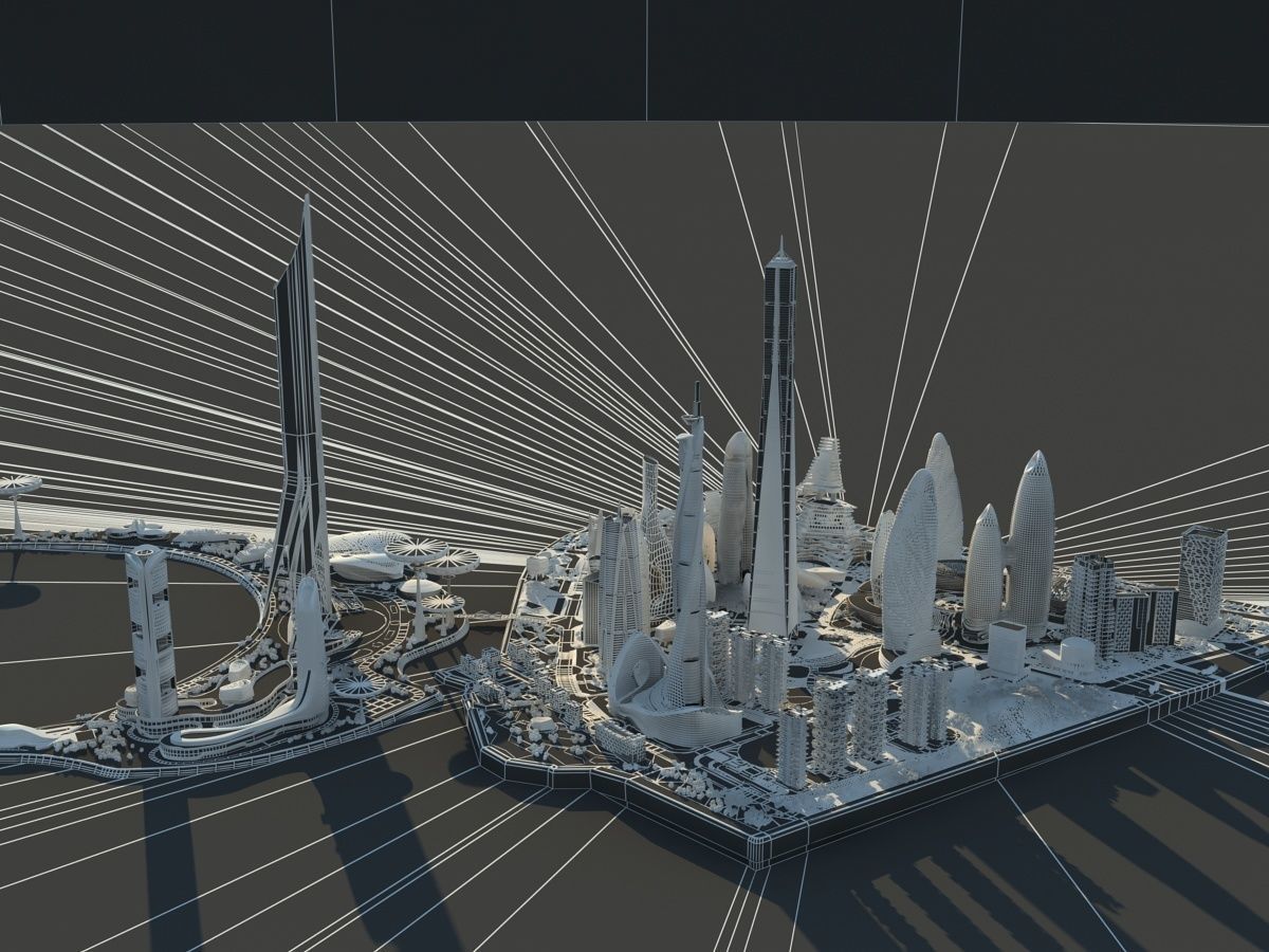 Future city 3D model | CGTrader
