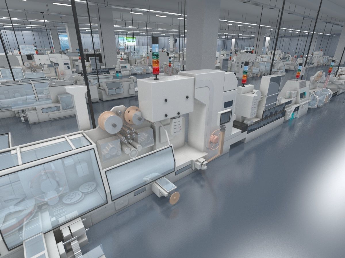 Factory Interior Scene 3D model | CGTrader