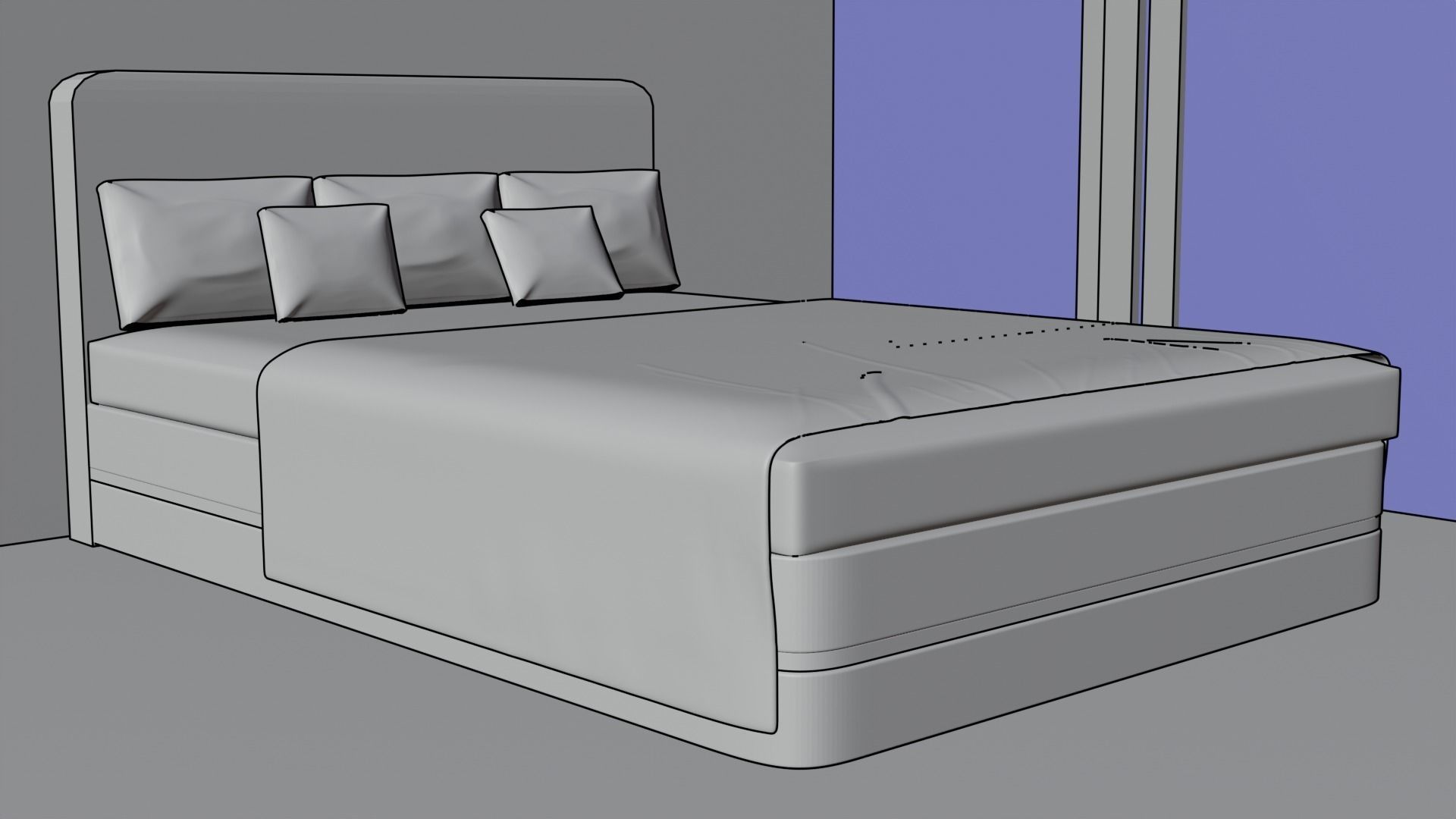MODERN BED 3d Model free 3D model | CGTrader