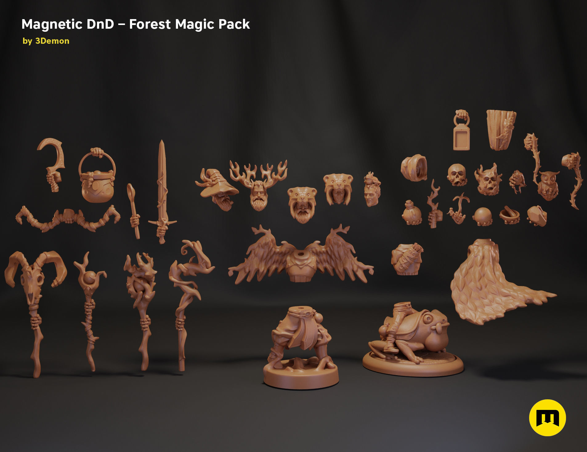 Magnetic DnD - Forest Magic Pack 3D model 3D printable | CGTrader