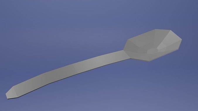Low Poly Spoon free VR / AR / low-poly 3D model | CGTrader