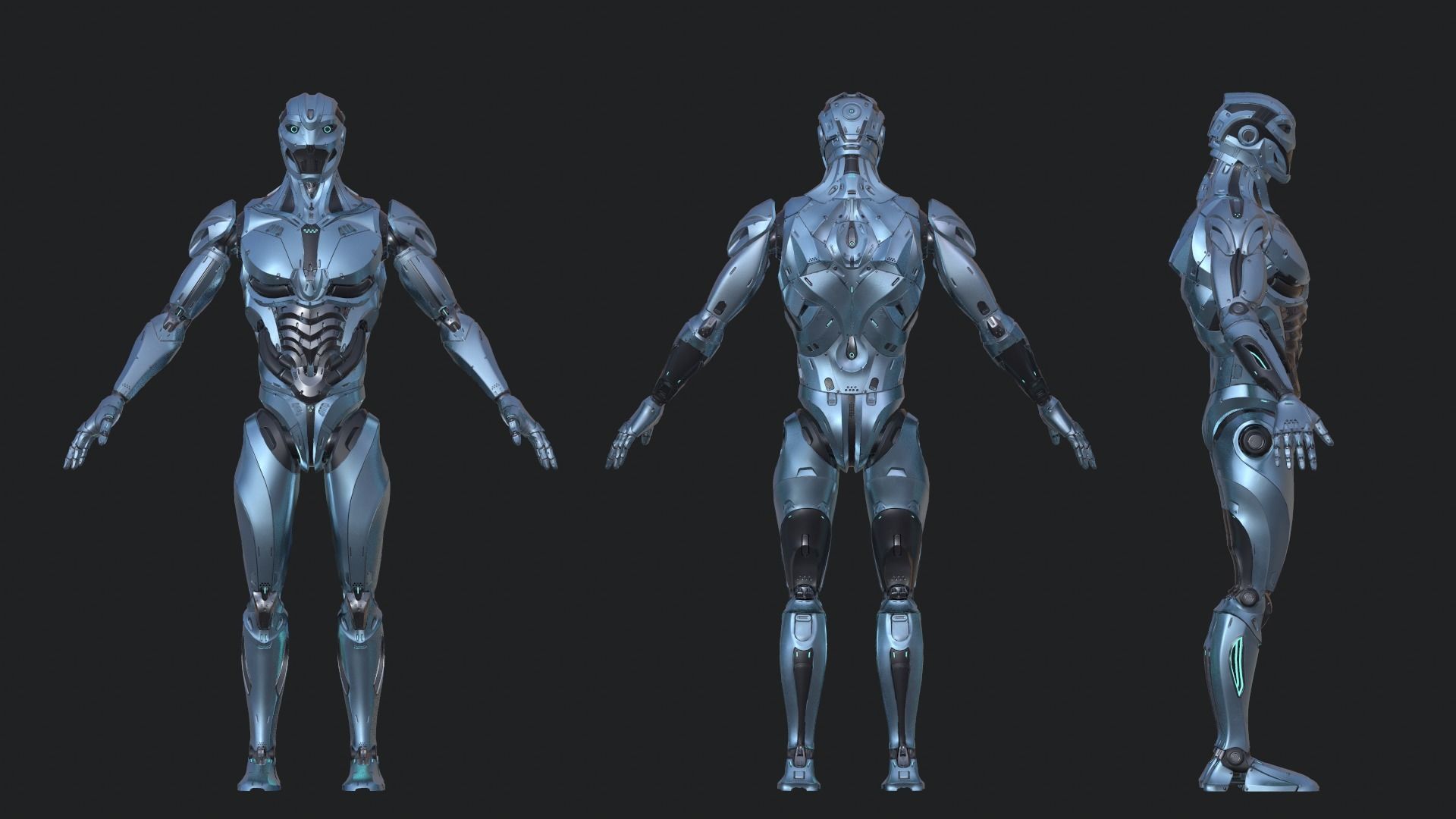 3D Model Collection Robots Pack 1 VR / AR / low-poly | CGTrader