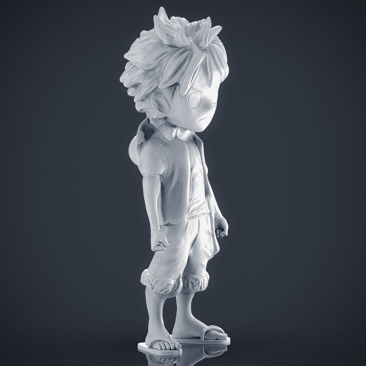 Luffy One Piece 3D Printable free 3D model 3D printable | CGTrader