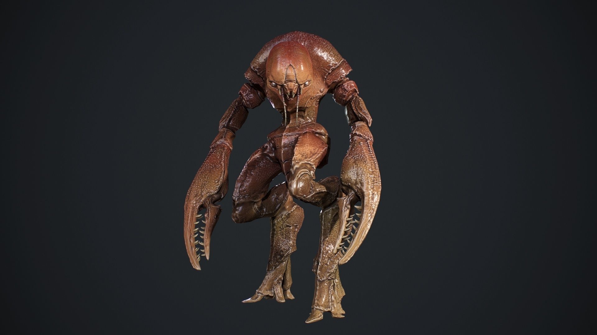 3D model Crab Creature VR / AR / low-poly rigged animated | CGTrader