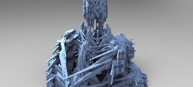 Sci-Fi Insectoid ship Towers collection 3 3D model | CGTrader