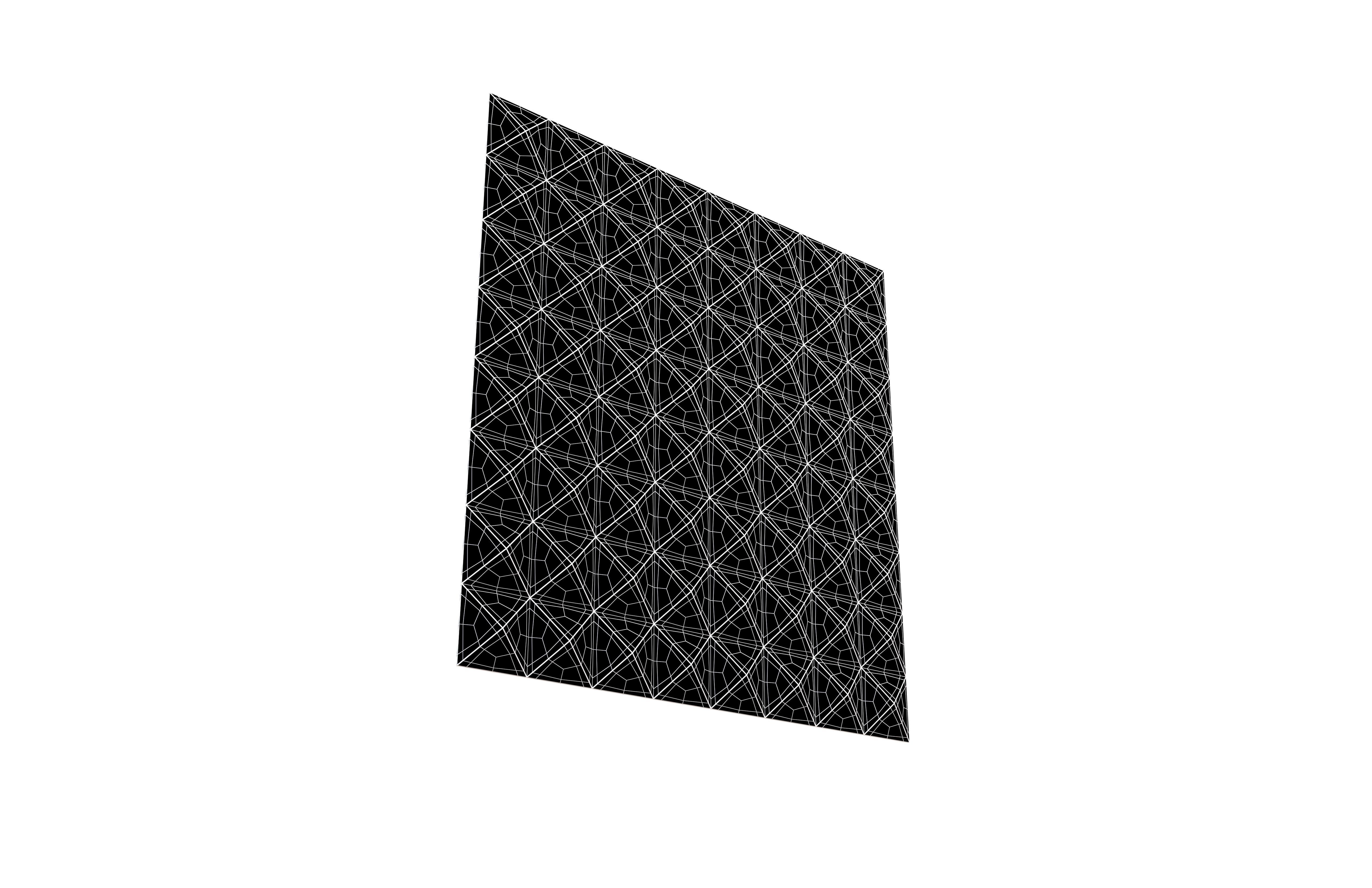 3D model Triangle Grid Pattern Wall Panel V1 003 VR / AR / low-poly ...