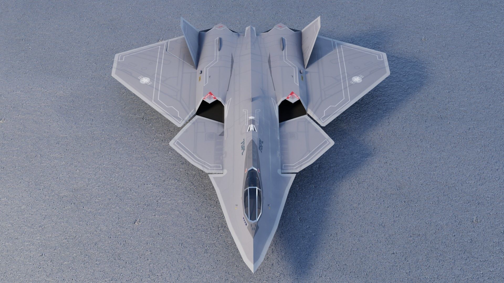 3D model Lockheed NGAD prime concept fighter VR / AR / low-poly | CGTrader