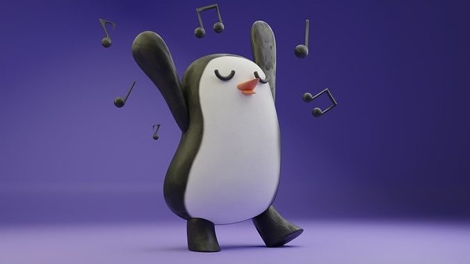 Animated Dancing Penguin