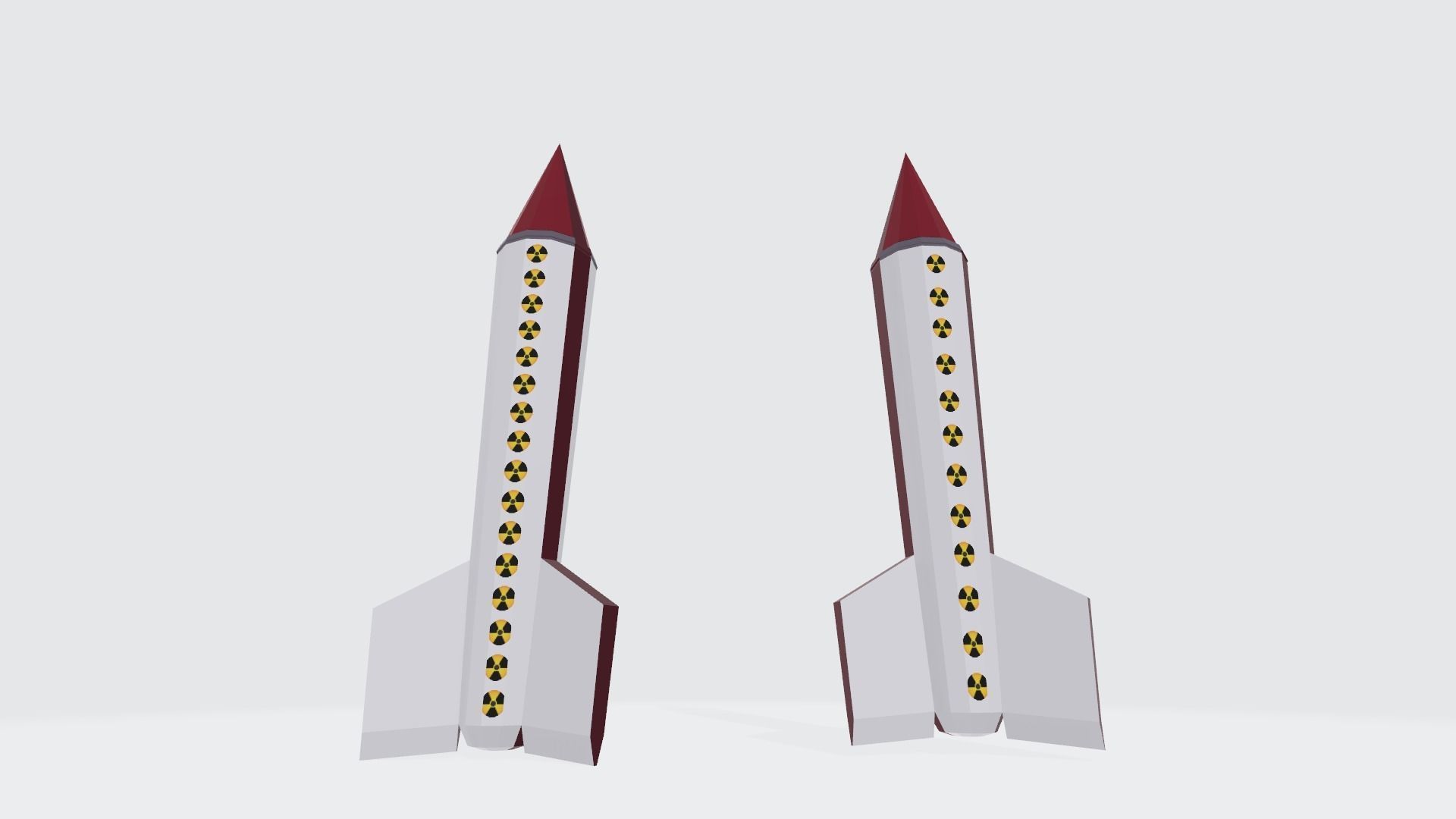 Low poly Nuke Missile for world free VR / AR / low-poly 3D model | CGTrader