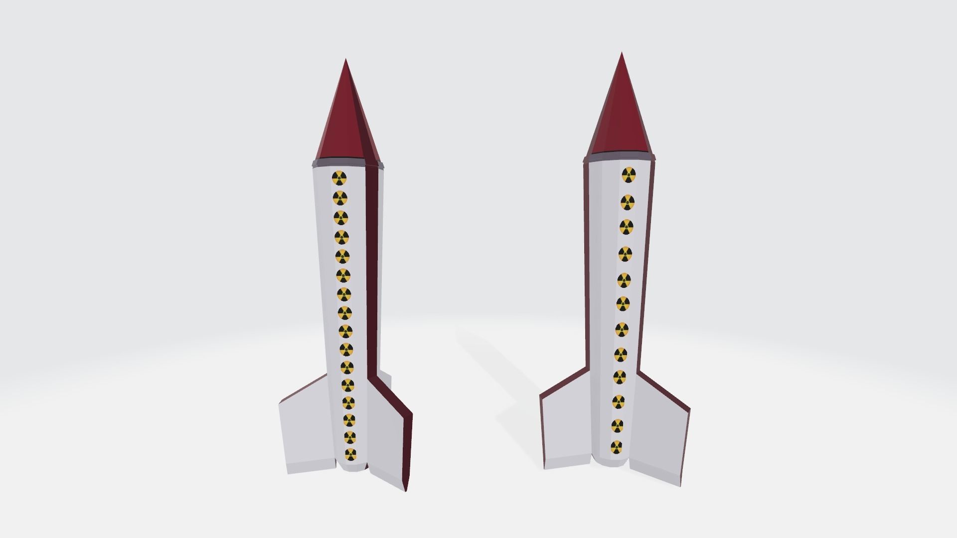 Low poly Nuke Missile for world free VR / AR / low-poly 3D model | CGTrader