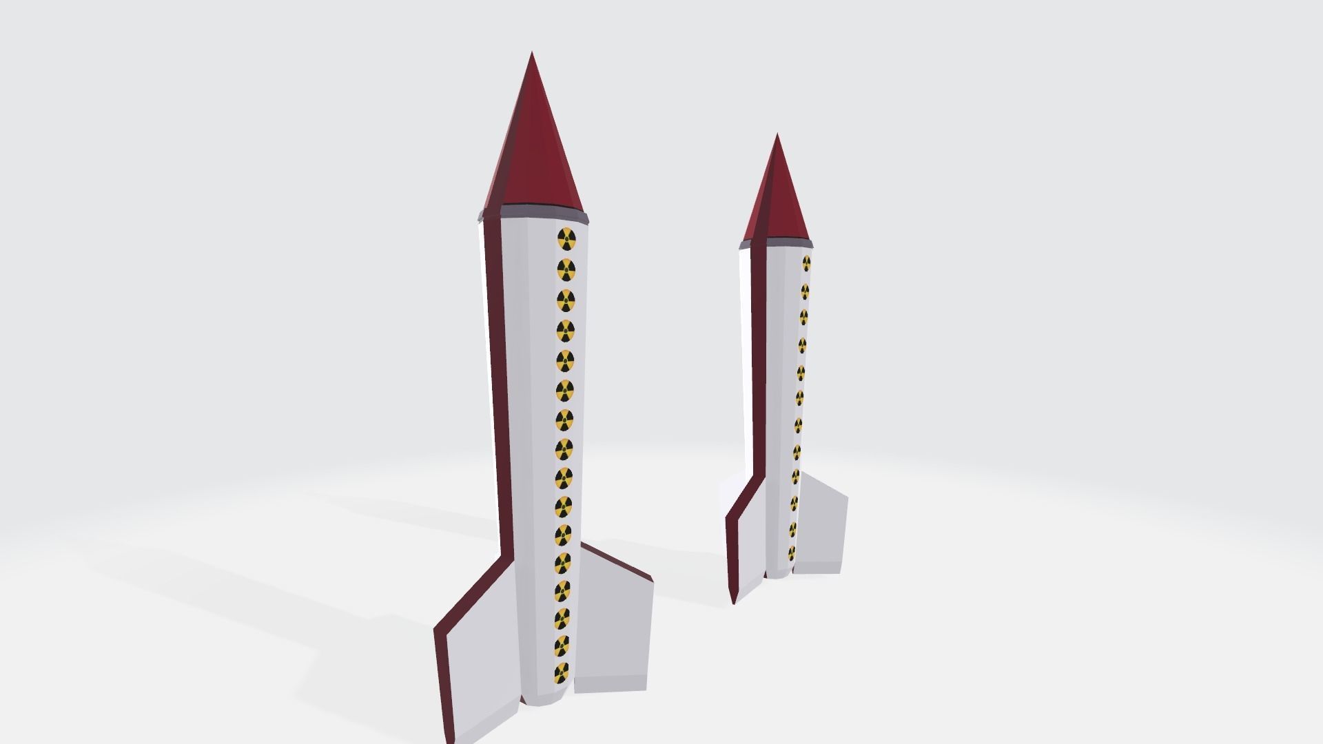 Low poly Nuke Missile for world free VR / AR / low-poly 3D model | CGTrader