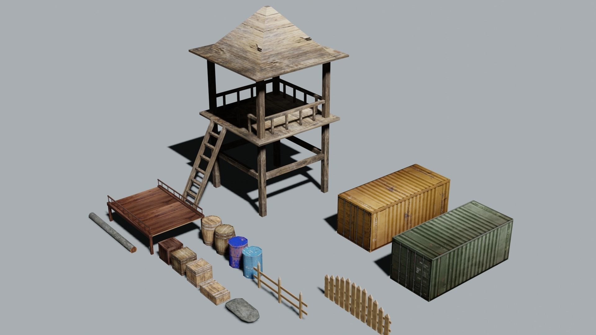 3D model Game Assets VR / AR / low-poly | CGTrader