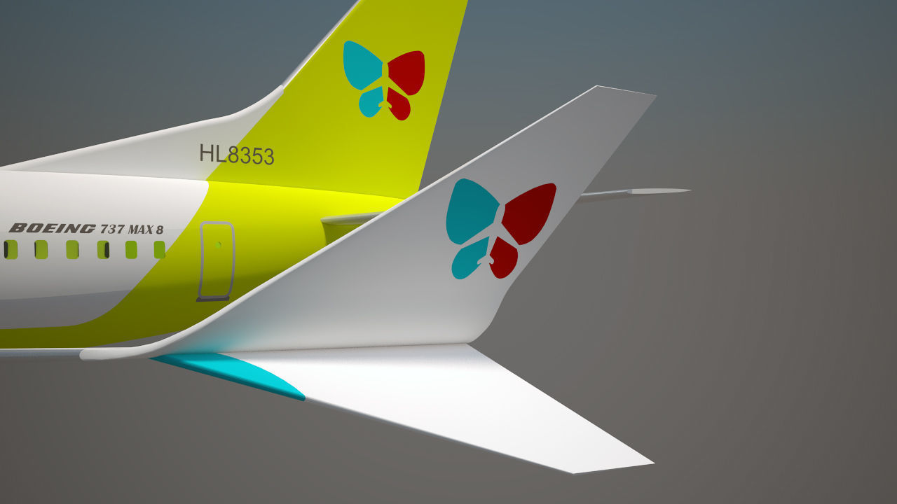 Jin Air Boeing 737 Max 8 3D model | CGTrader