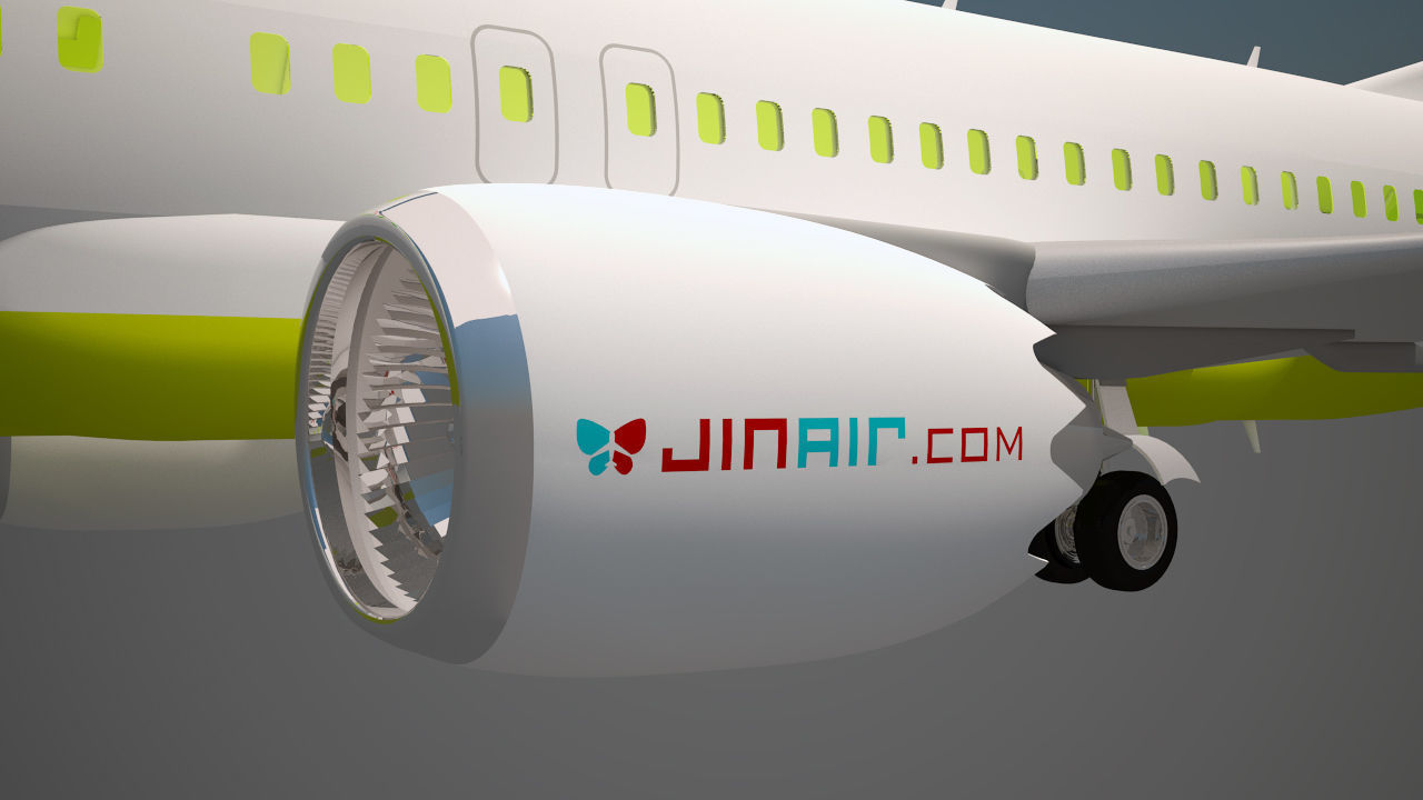Jin Air Boeing 737 Max 8 3D model | CGTrader