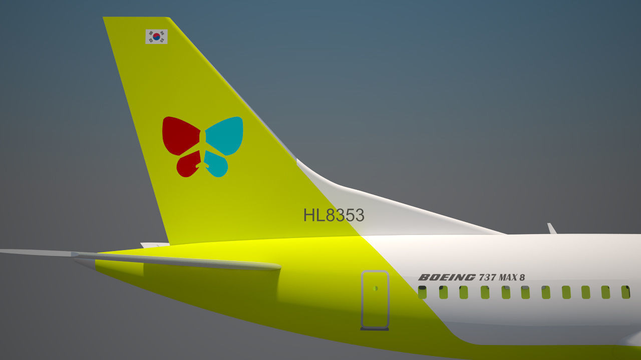 Jin Air Boeing 737 Max 8 3D model | CGTrader