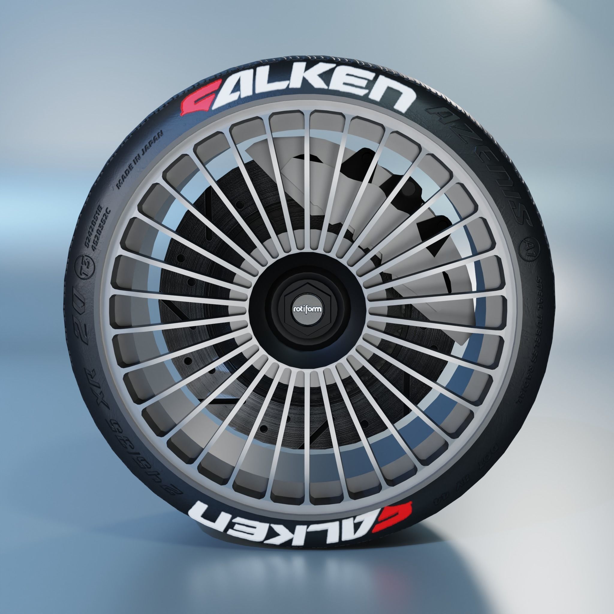 3D model Rotiform GRZ Racing Wheel VR / AR / low-poly | CGTrader