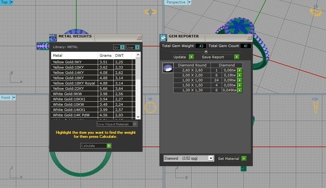 diamond illusion ring 3D model 3D printable | CGTrader