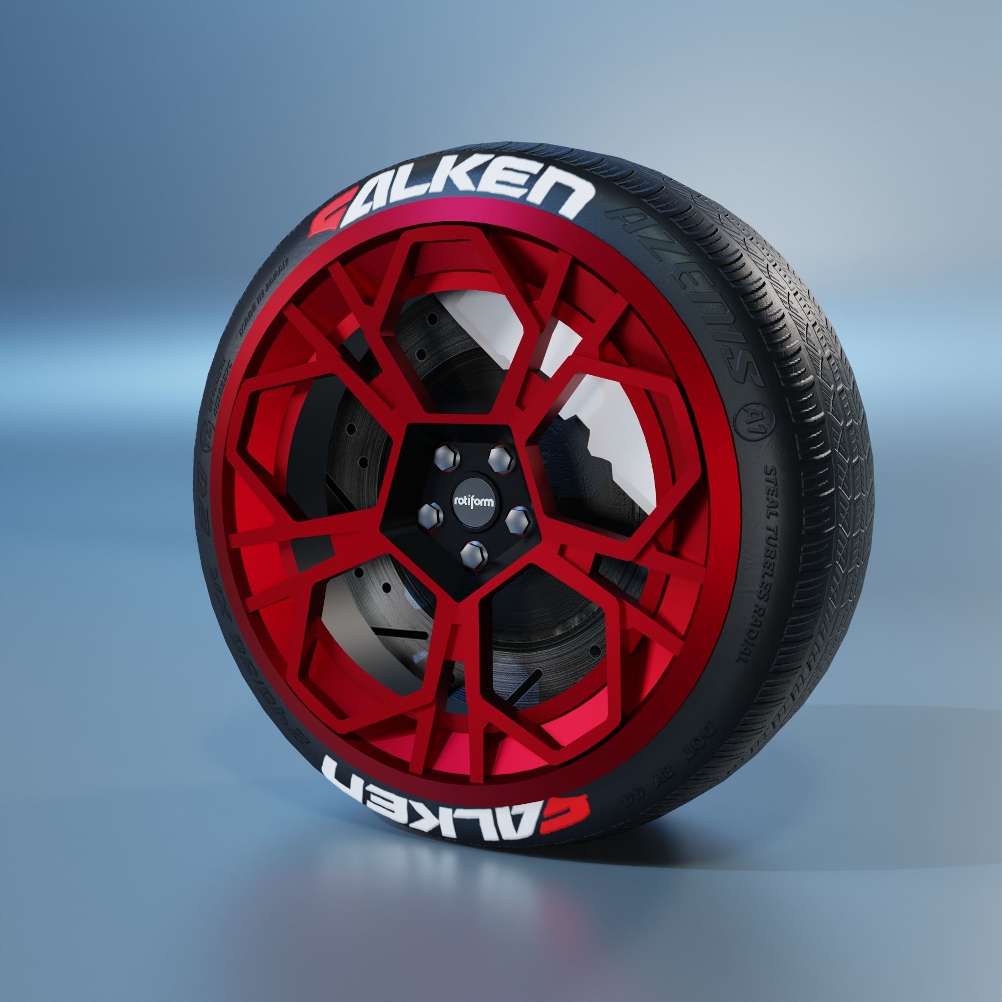 3D model Rotiform Sef Sport Wheel VR / AR / low-poly | CGTrader