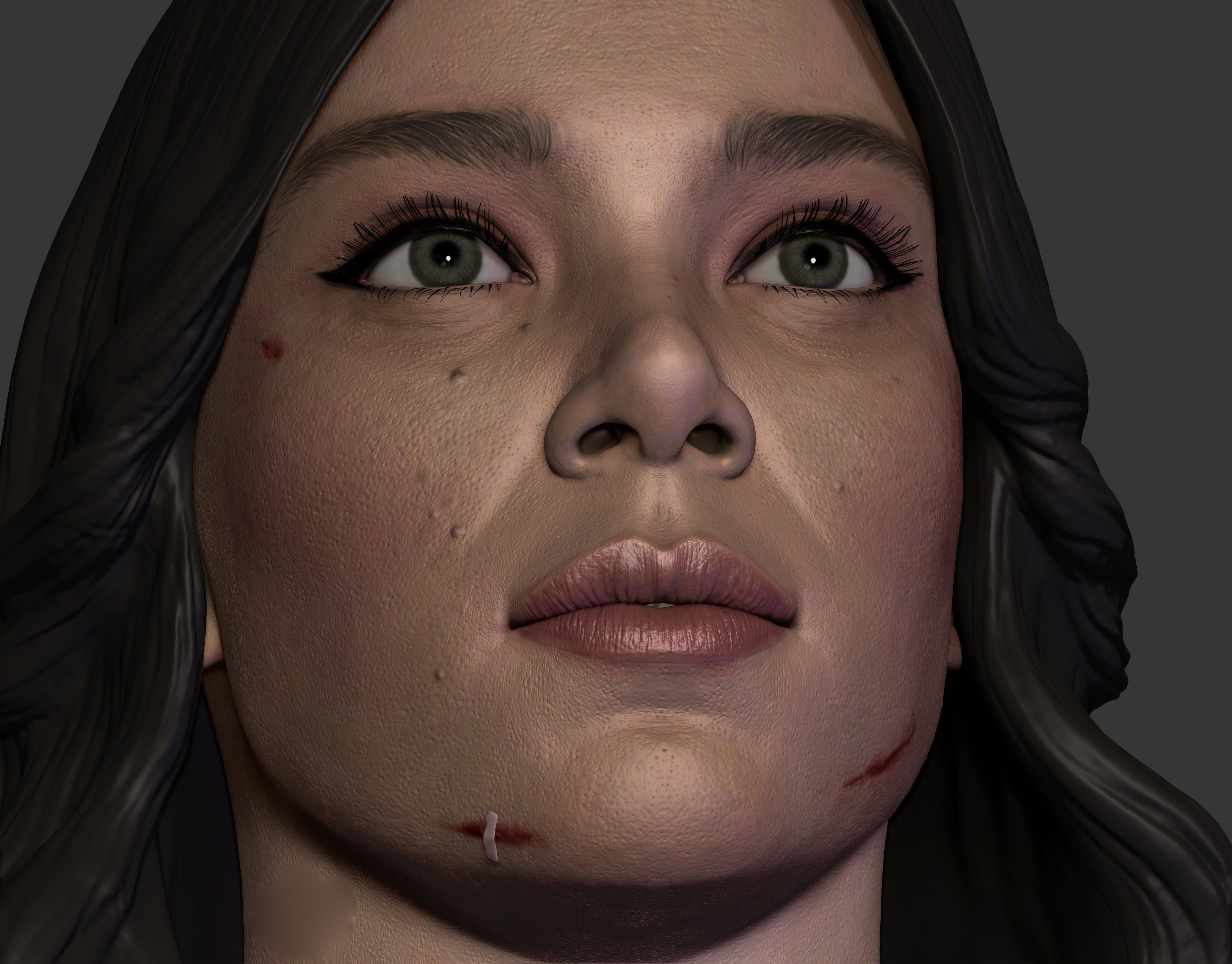 Hailee Steinfeld Head 3D model | CGTrader