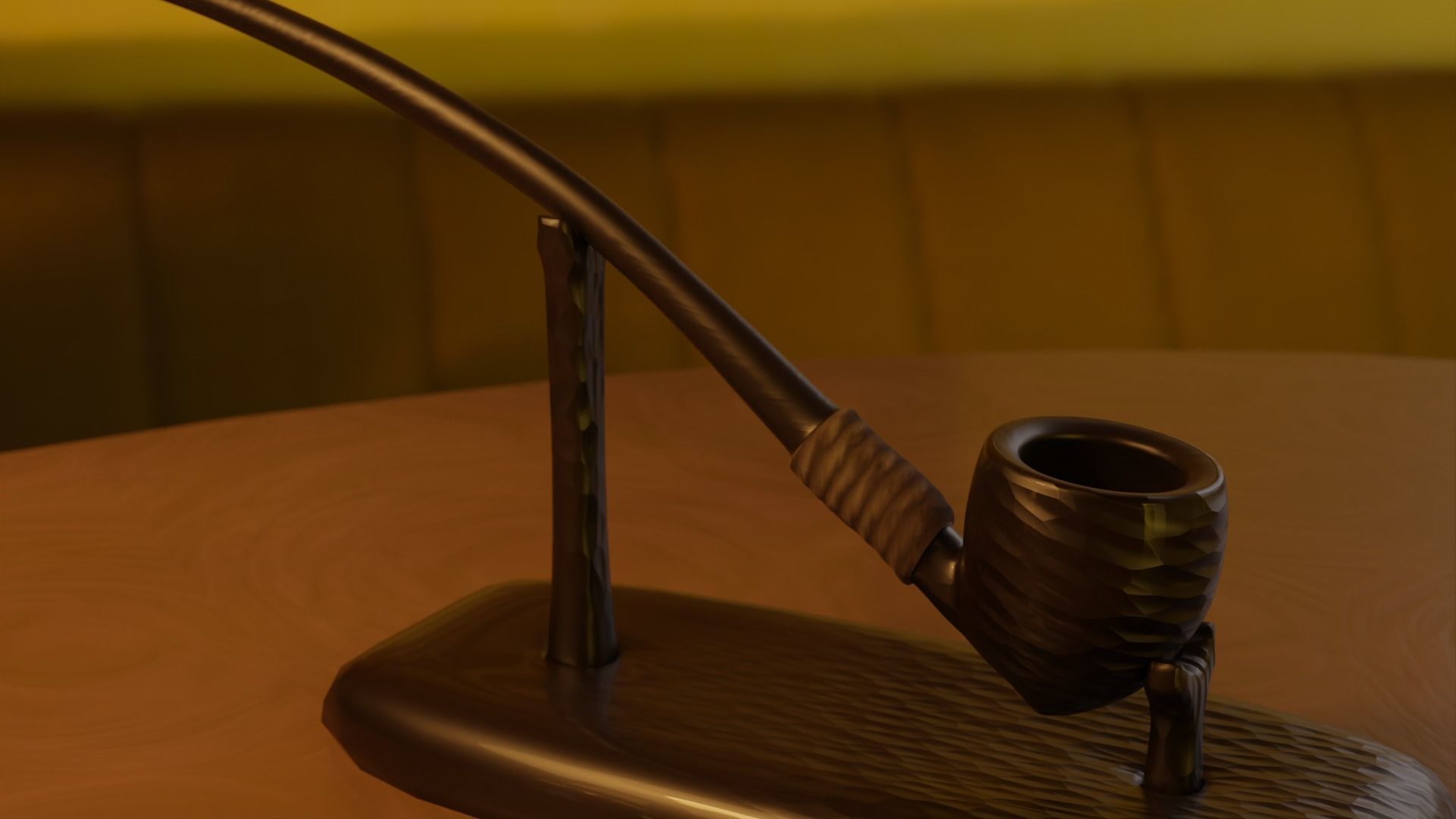 3D model Carved Hobbit Smoking Pipe VR / AR / low-poly | CGTrader