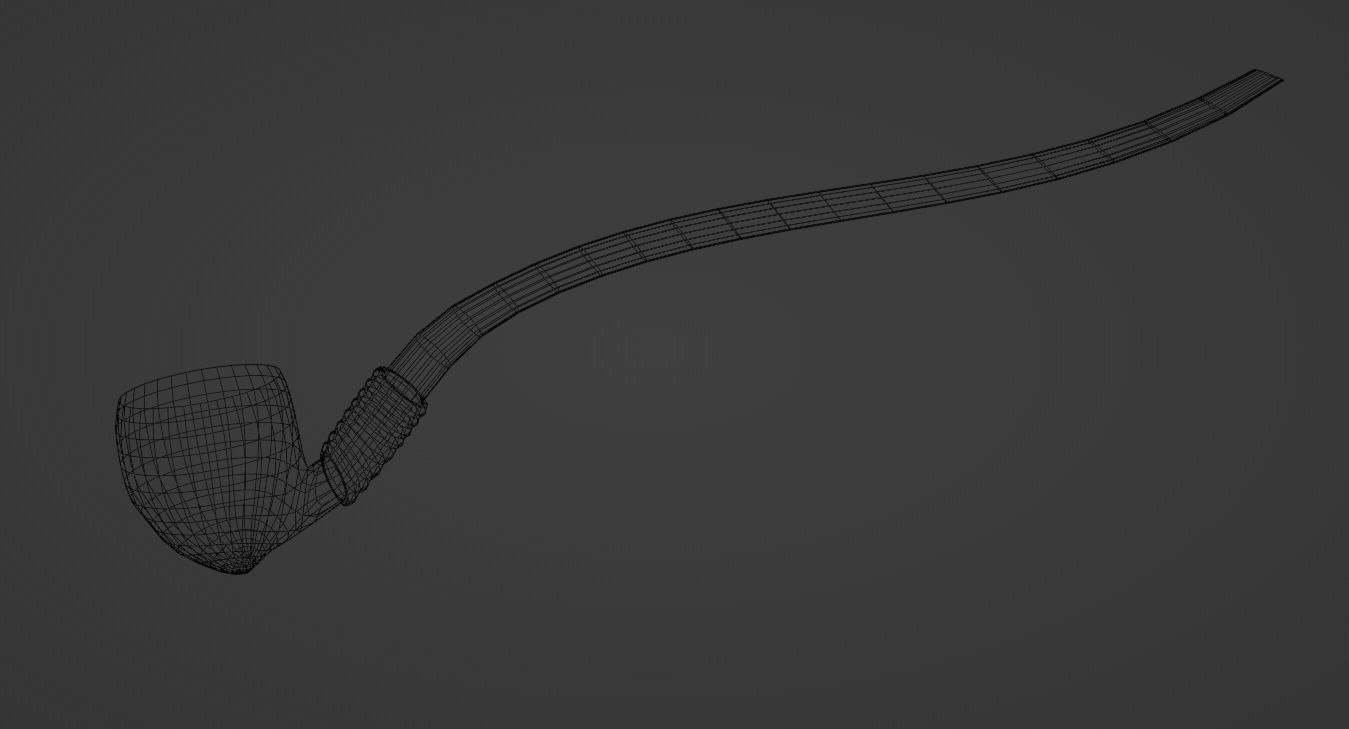 3D model Hobbit Smoking Pipe Collection VR / AR / low-poly | CGTrader