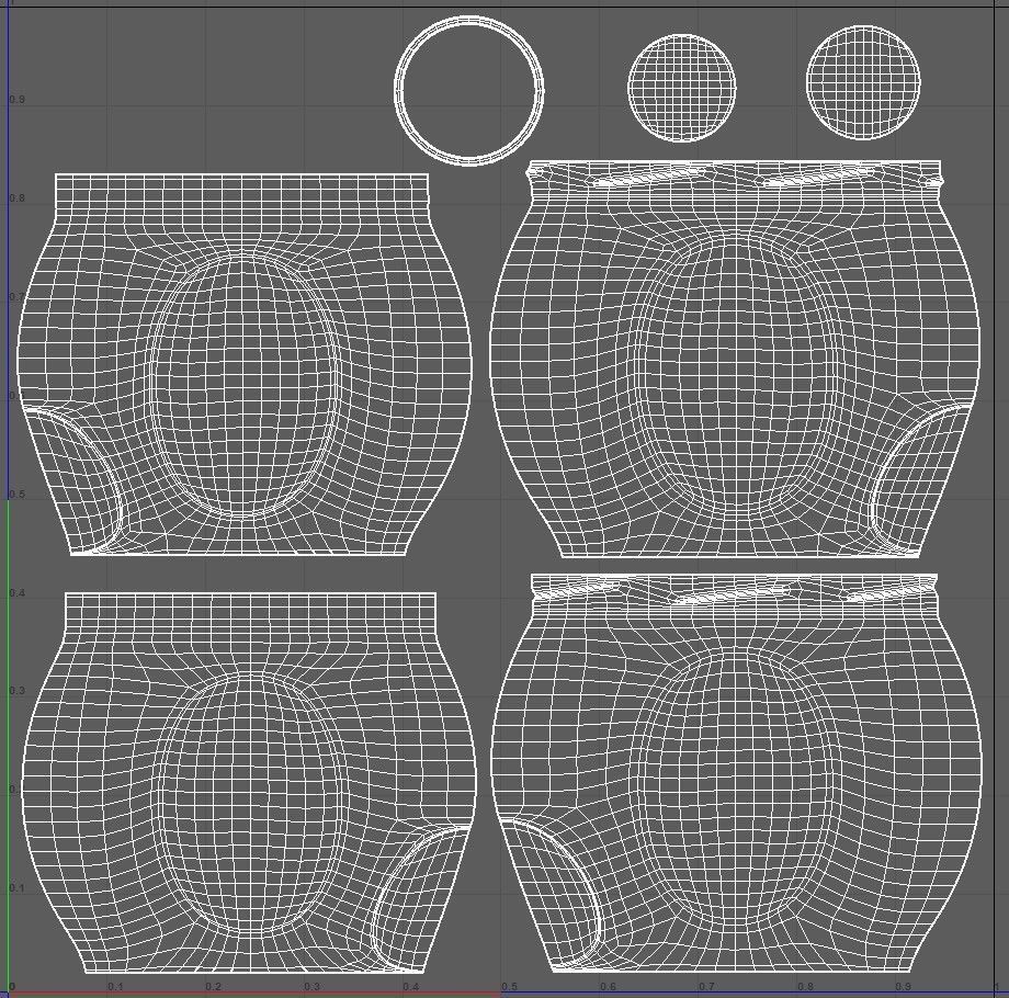 Glass jar cookie content 01 3D model | CGTrader