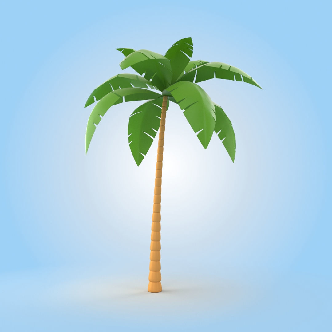 Cartoon Palm 3D model | CGTrader
