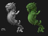 Kirin mythical beast grip statue 3D model 3D printable | CGTrader