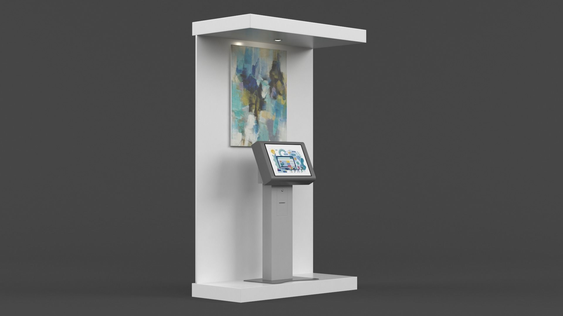 Information Kiosk 3D model | CGTrader