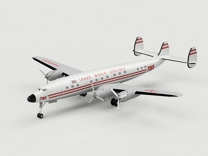 Lockheed L1049 super CONSTELLATION- 3D printed Scale model 3D model 3D ...